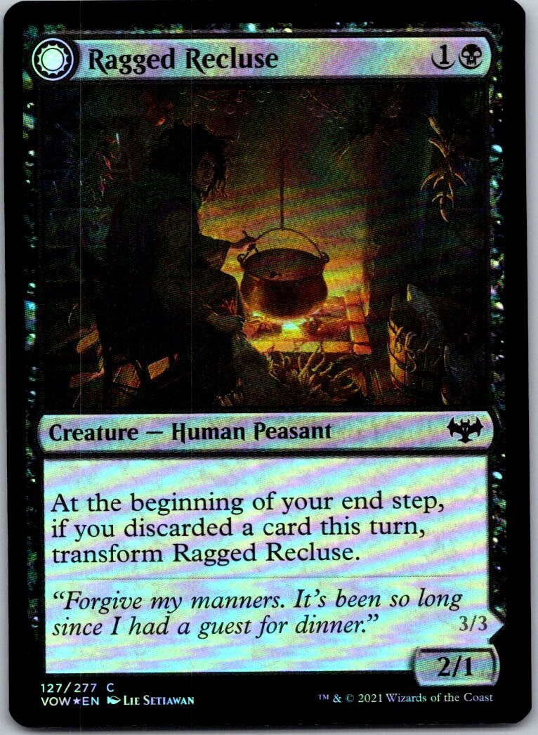 Magic the Gathering Ragged Recluse Innistrad: Crimson Vow Foil MTG Free ...