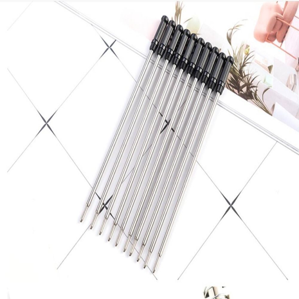 20 Pieces Metal Black Ink Compatible Ballpoint Pen Refills Office | eBay