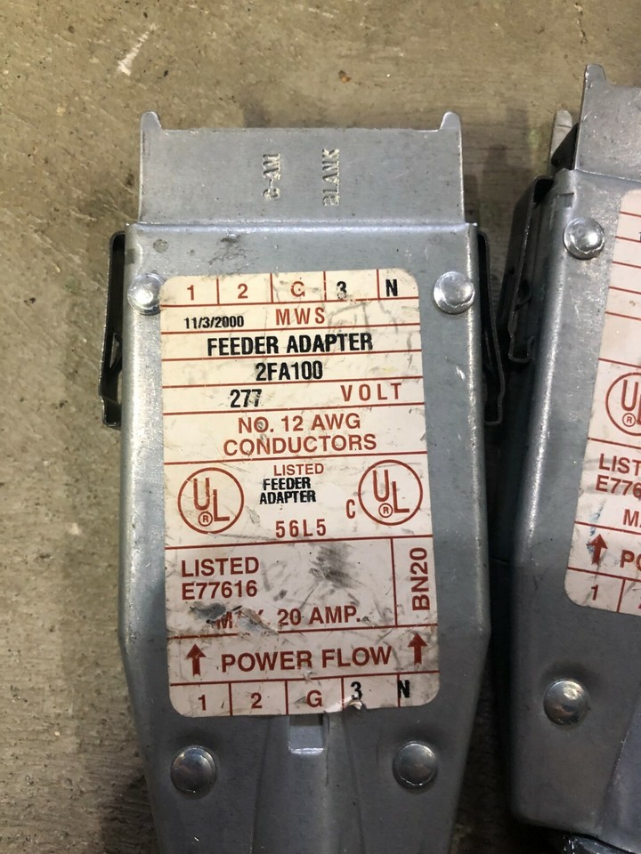 (Lot of 16) MWS 2FA100 Feeder Adapter 277 Volt 20 Amp | eBay
