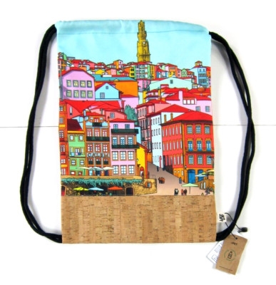 NWT Art Is A Gift Toranja Portugal Recycled Cork Ribeira Pop Gymbag ...