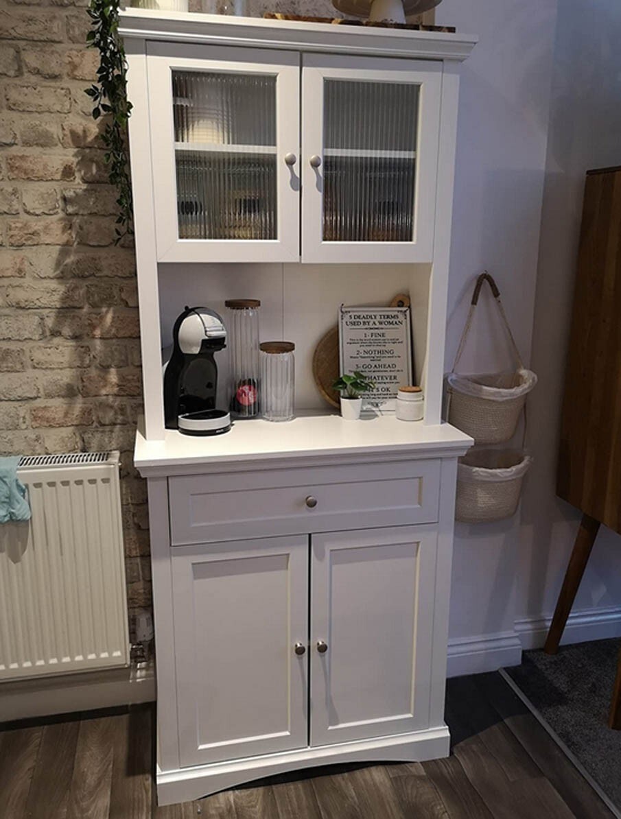 Tall Kitchen Larder Cupboard Cabinet Pantry Utility Freestanding ...