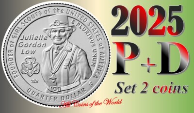 2025 P & D American Women Quarters - Juliette Gordon - Set of 2 coins ...