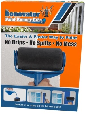 The Renovator Paint Runner Pro No Drips Spills Or Mess Paint DIY Kit | eBay
