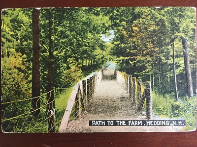 Hedding NH Postcard Path to the Farm 1922 New Hampshire | eBay