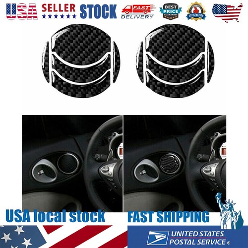 2pcs For Nissan Carbon Fiber Car Air Conditioner Vent Exhaust Sticker ...
