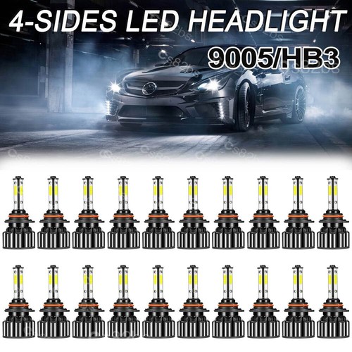 Whosesales 20x 4-SIDE 9005 LED Headlight Bulbs Kit High Beam White ...