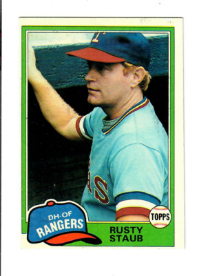 1981 TOPPS BASEBALL # 80 RUSTY STAUB NICE CARD | eBay