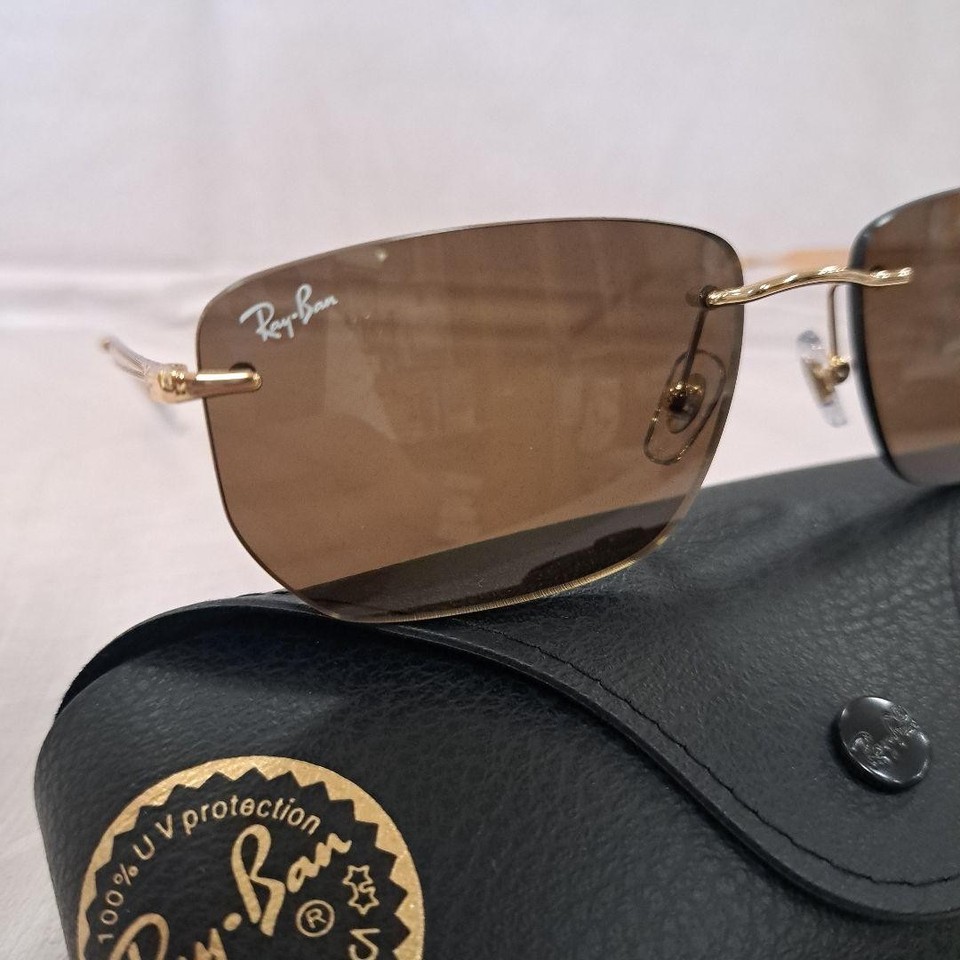 Ray-Ban Sunglasses Rimless Two Rb3768 Model | eBay