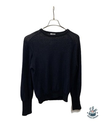 MAATEE&SONS Strong twisted linen Hyottoko C/N sweater Size: 2 Black ...