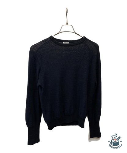 MAATEE&SONS Strong twisted linen Hyottoko C/N sweater Size: 2 Black ...