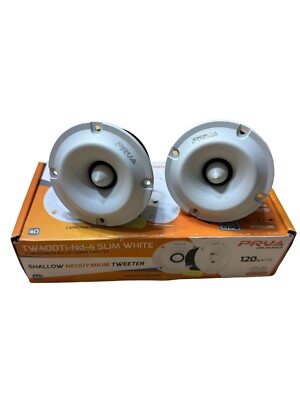 2x PRV 240W Shallow Super Tweeter Small Neodymium TW400Ti-Nd-4 4ohm ...