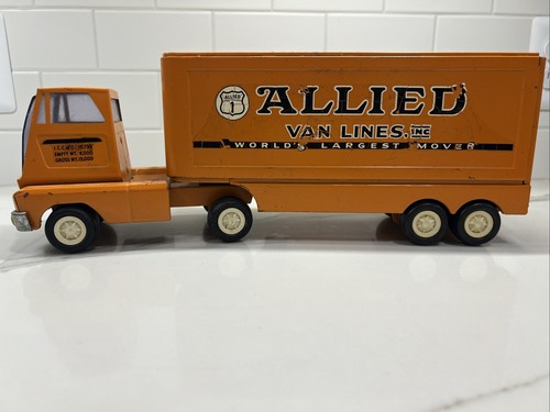 Vintage Allied Van Lines Pressed Steel Semi Truck & Trailer | eBay