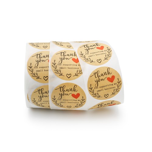 100 Small Business Self-Adhesive Paper Gift Tags - TL146 | eBay