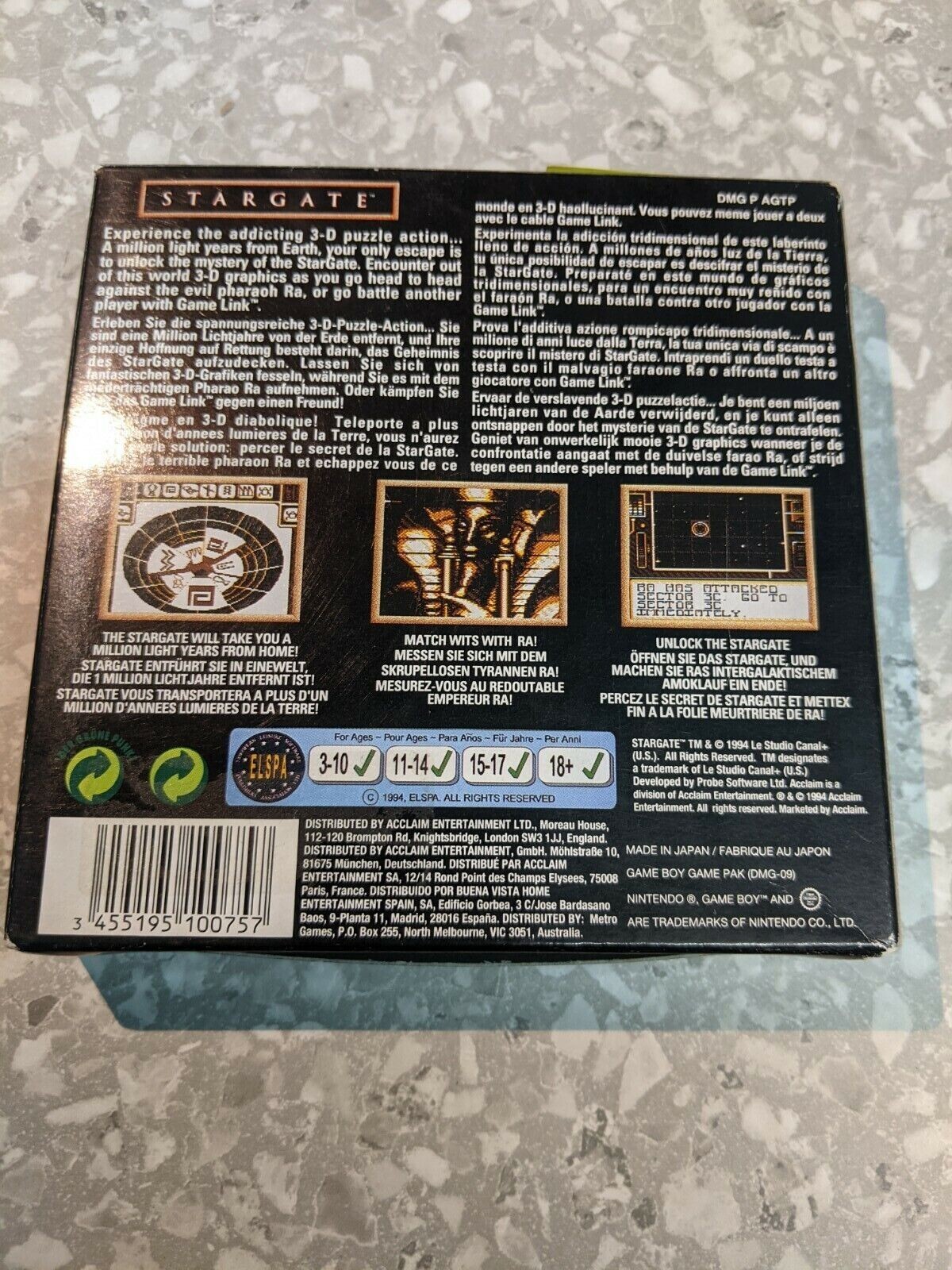 Stargate (Nintendo Game Boy Color, 1995) - European Version for sale ...