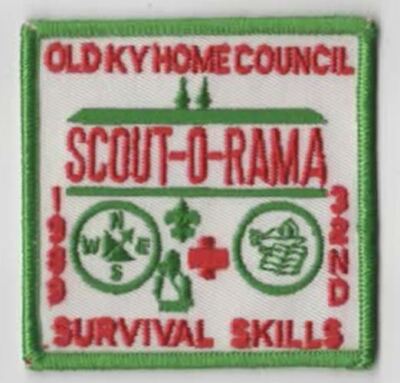 1989 32nd Scout-O-Rama Old Ky Home Council Survival Skills GRN Bdr ...