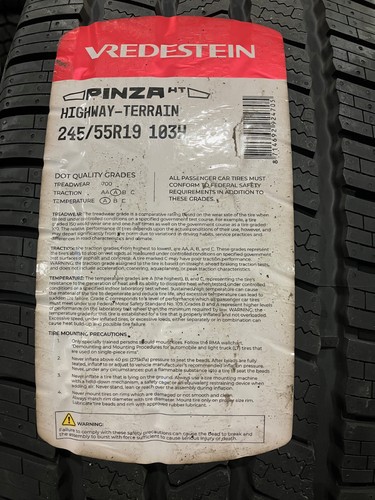 4 New 245 55 19 Vredestein Pinza HT Tires | eBay