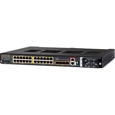 Cisco IE-4010-4S24P with Single PWR-RGD-AC-DC-250 Ethernet Switch New ...