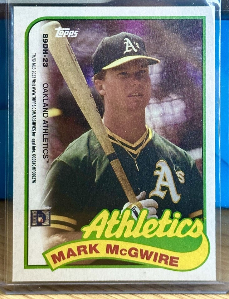 2023 Topps Archives 1989 Double Headers Mark McGwire Reggie Jackson | eBay