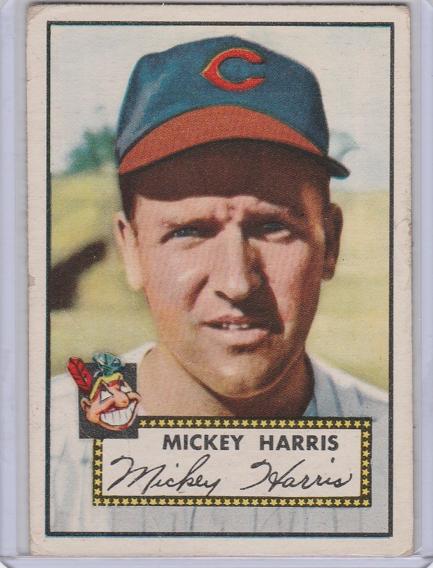 1952 TOPPS #207 MICKEY HARRIS CLEVELAND INDIANS 0088 | eBay