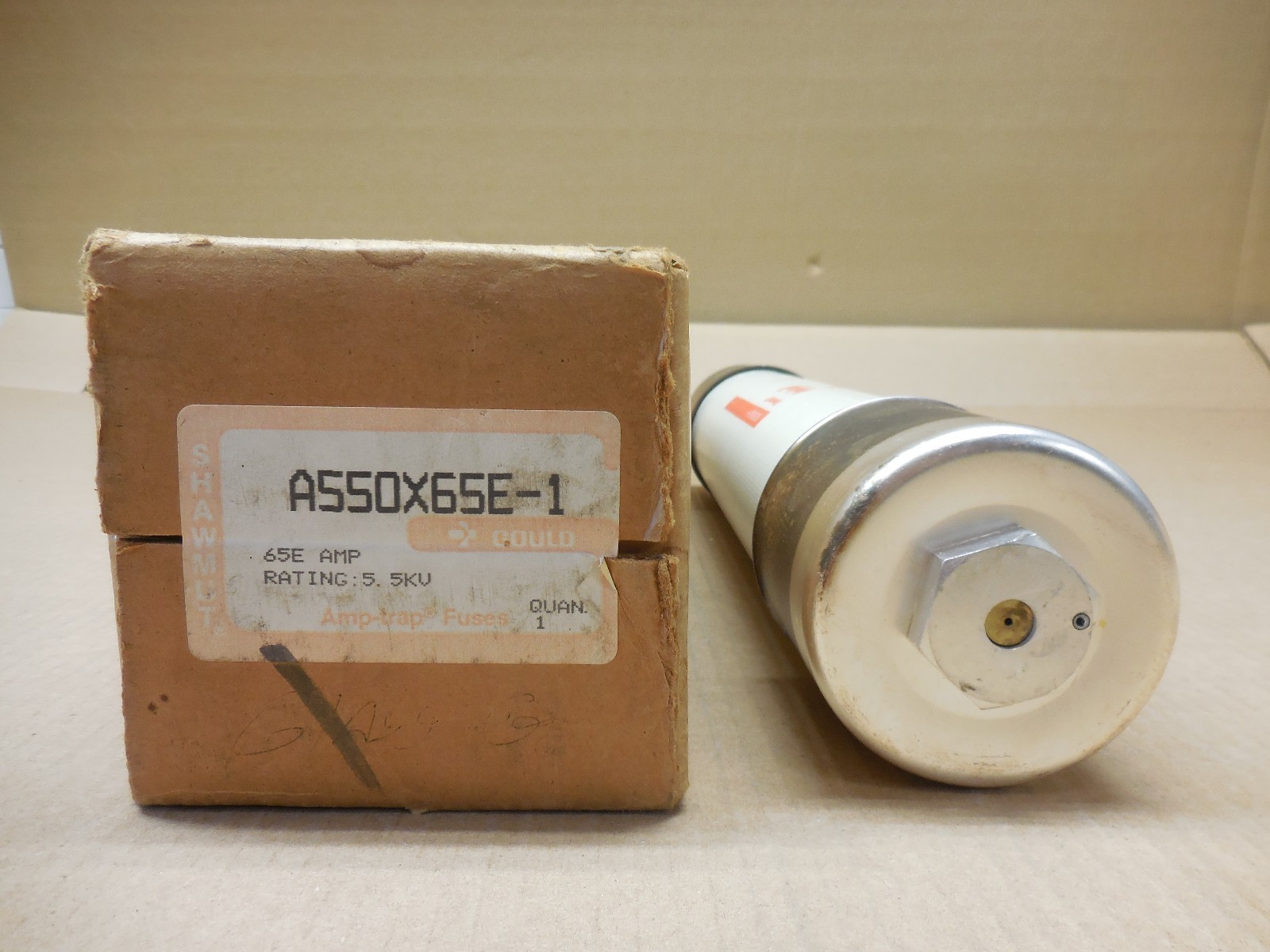 1 NIB GOULD SHAWMUT A550X65E-1 A550X65E1 CURRENT LIMITING POWER FUSE ...