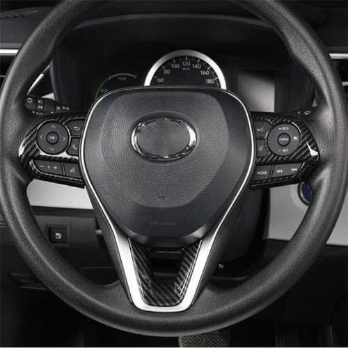 Carbon Fiber Hatchback Steering Wheel Frame Cover For Toyota Corolla ...