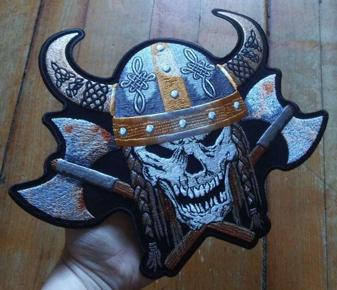 Large Back Vest Patches Red Cowboy Motorcycle Club Vest Jacket Biker