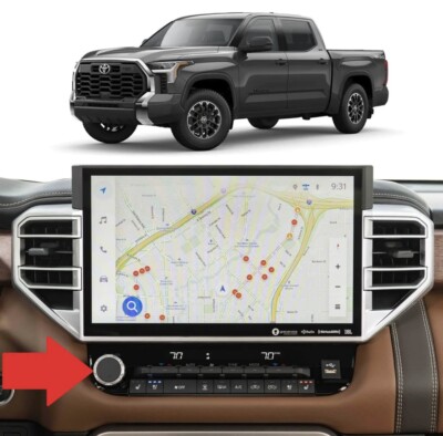 24 - 25 TOYOTA TACOMA 14 INCH DISPLAY RADIO POWER VOLUME KNOB QTY 1 OEM ...