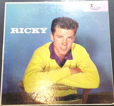Ricky Nelson - Ricky 1957 Vinyl Record LP Album Rock & Roll Rockabilly ...