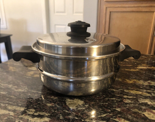 Saladmaster 7 3/4" Double Boiler Pan Pot Insert Water Bath w/ Vapo Lid ...