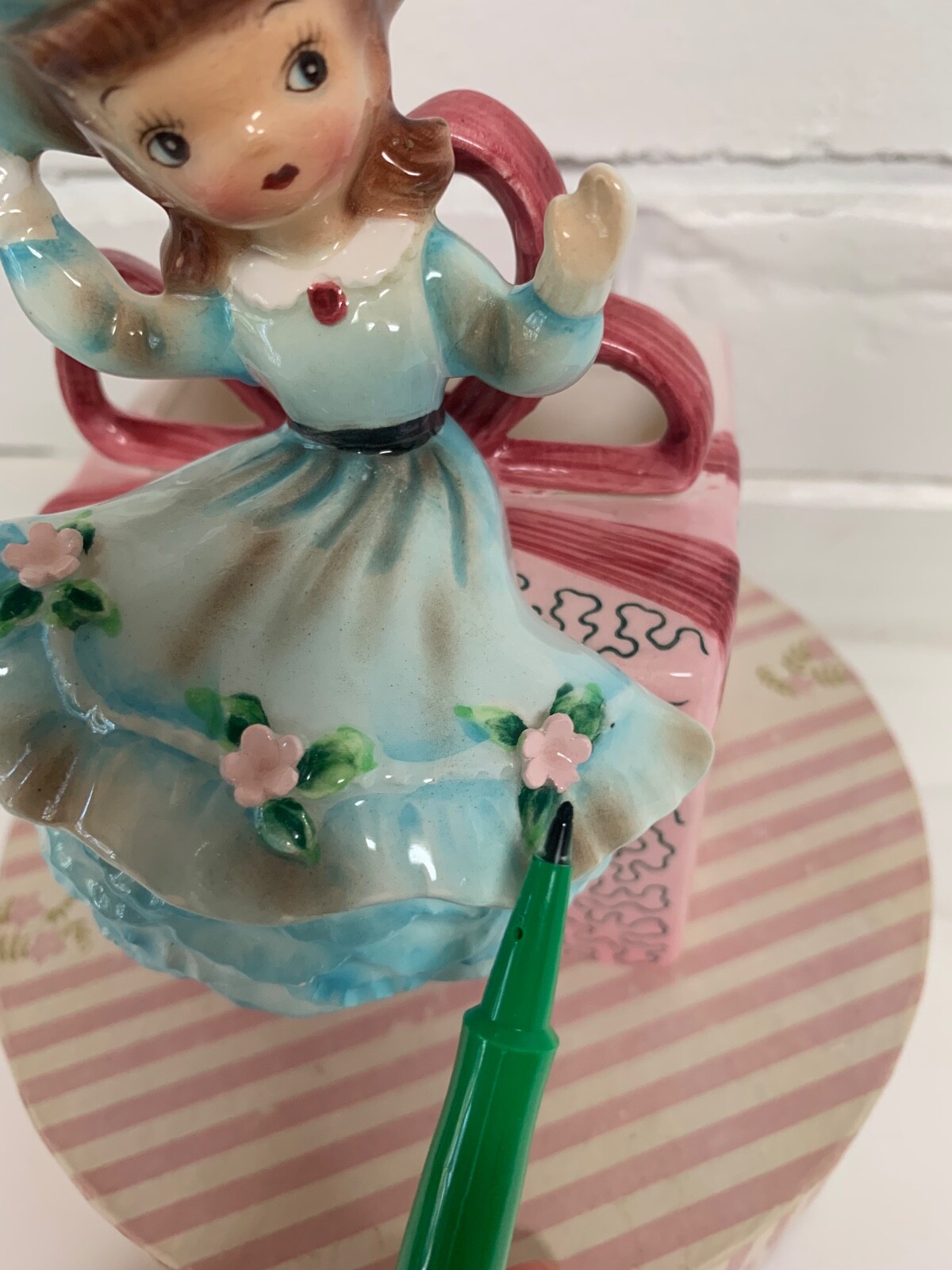 vintage Lefton PY Japan girl spring Easter present anthropomorphic ...