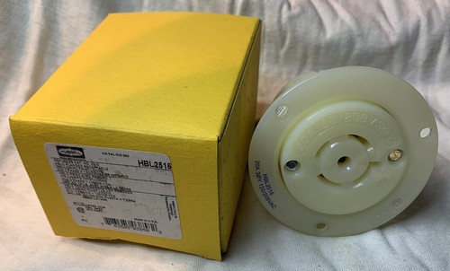 Hubbel HBL2516 5 wire twist lock receptacle - New in Box | eBay