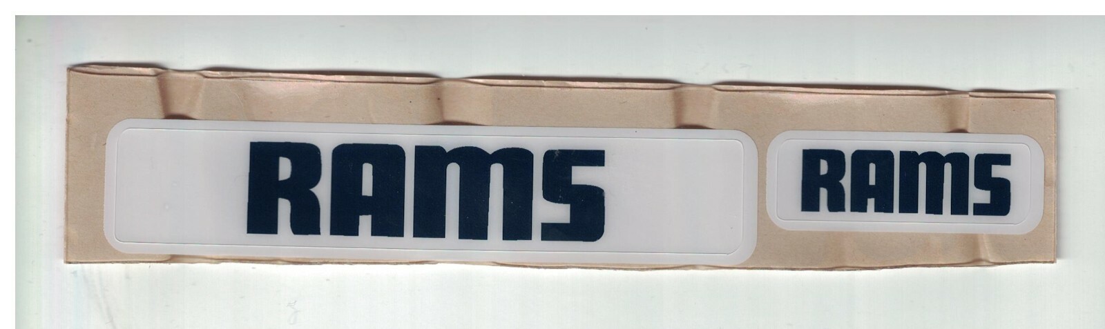 LOS ANGELES RAMS WHITE FULL SIZE FOOTBALL HELMET DECALS WITH BUMPERS | eBay