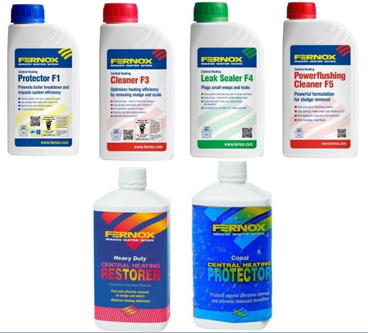 Fernox F1/F2/F3/F4/F5 Central Heating Protector Restorer Cleaner ...