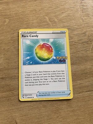 Pokémon TCG Rare Candy Pokemon GO 069/078 Regular Uncommon Trainer NM ...