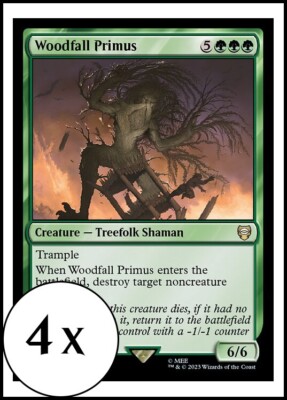 MTG - 4 x Woodfall Primus - Playset 4x x4 - Lord of the Rings Commander ...