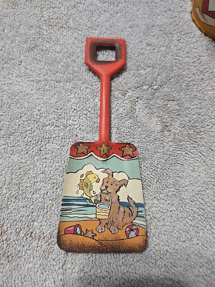 Vintage Metal Sand Pail Bucket with Matching Shovel 4 1/2 In Tall Pail ...