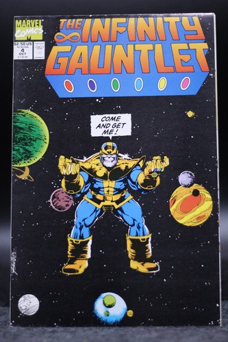 Infinity Gauntlet (1991) #4 George Perez Thanos Come and Get Me! Cover ...