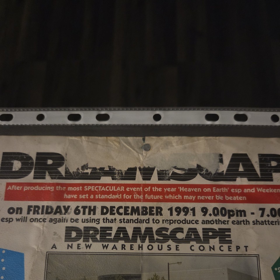 Dreamscape Rave Flyers Original 1990s | eBay UK