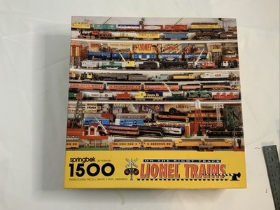 Springbok PZL9026 1500-Piece "On The Right Track Lionel Lines" Jigsaw ...