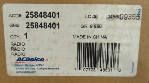 New OEM genuine GM AM FM 6 Disc CD MP3 Radio 2009-2010 Saturn Sky ...