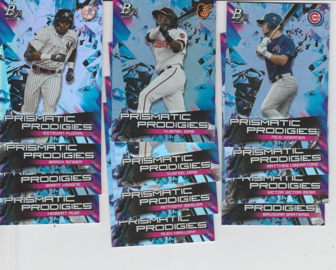 2019 Bowman Platinum Prismatic Prodigies Insert Card Lot (12) Kiriloff ...