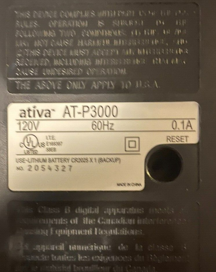 Ativa 12 Digit 2 Color Print Desktop Printing Calculator AT-P3000 ...