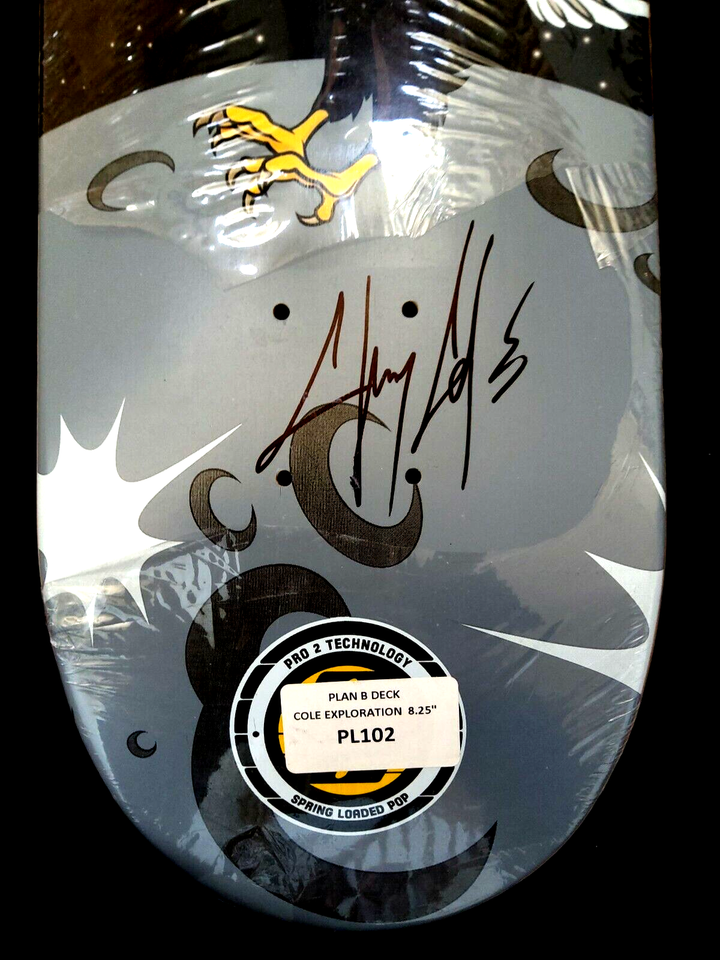 Chris Cole Signed Plan B Exploration Cole 11 Autograph Skateboard Auto ...