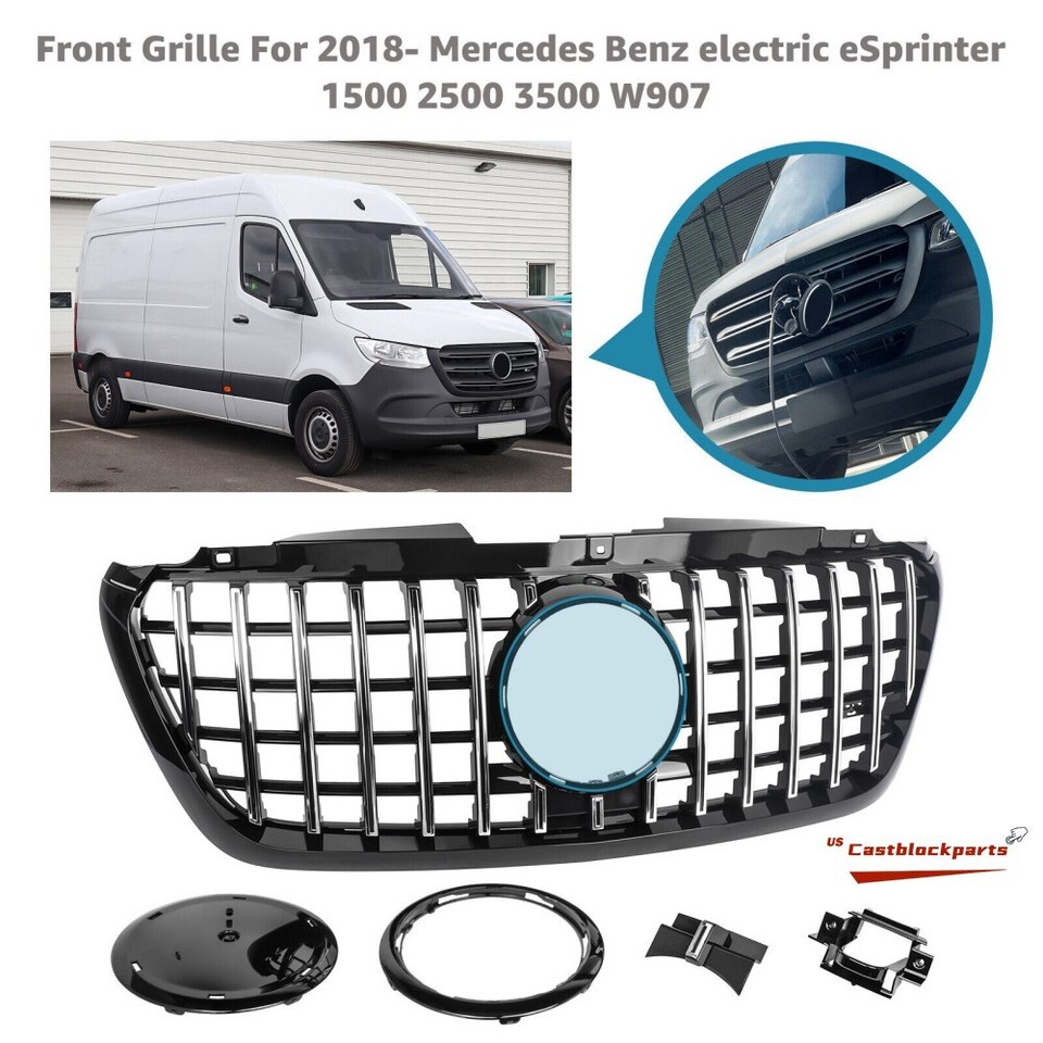 For 2019+ MERCEDES BENZ SPRINTER W907 UPGRADE GT FRONT BUMPER BODY KIT ...