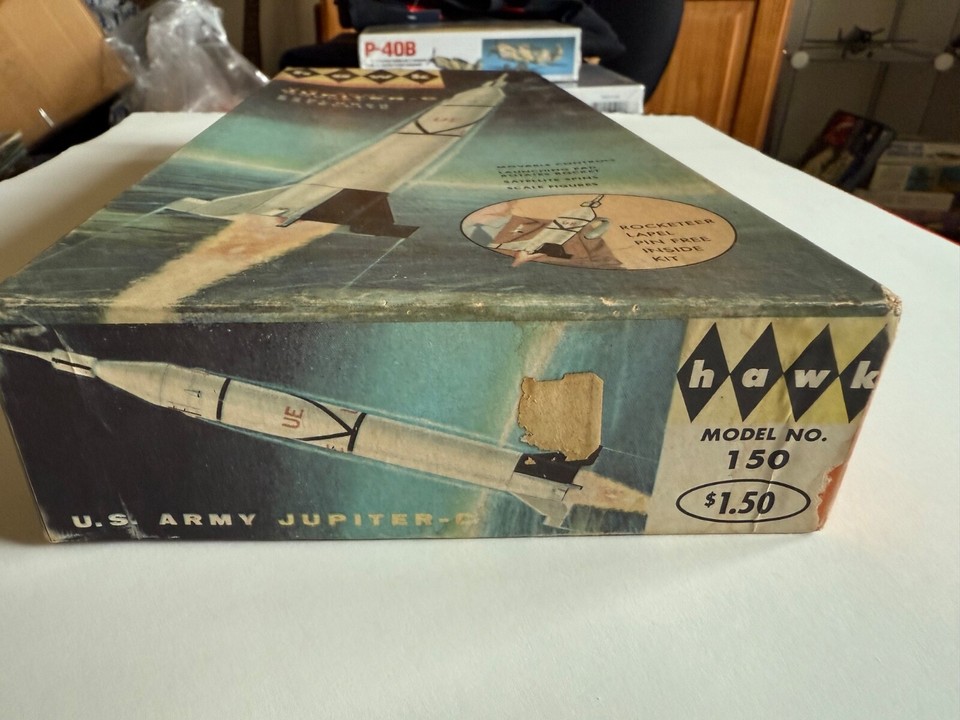 Vintage. Hawk models. Jupiter C Rocket with Explorer. Historic Kit from ...