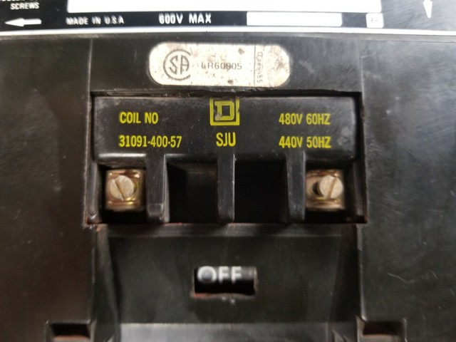 Square D Starter 8502 Sf01 Size 4 Contactor 120 V Coil for sale online ...
