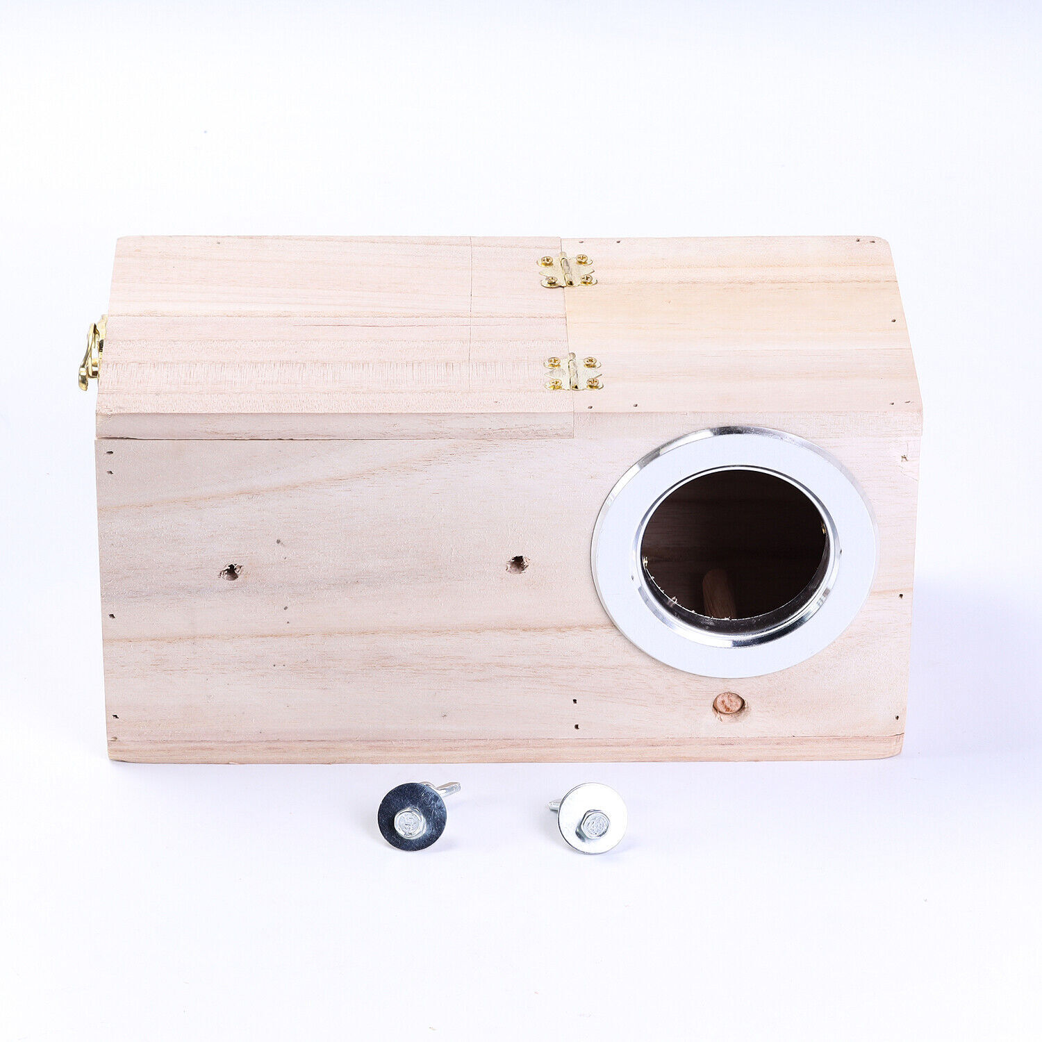 Wooden Bird Breeding Nest Box For Bird Parakeet Budgie Cockatiel ...