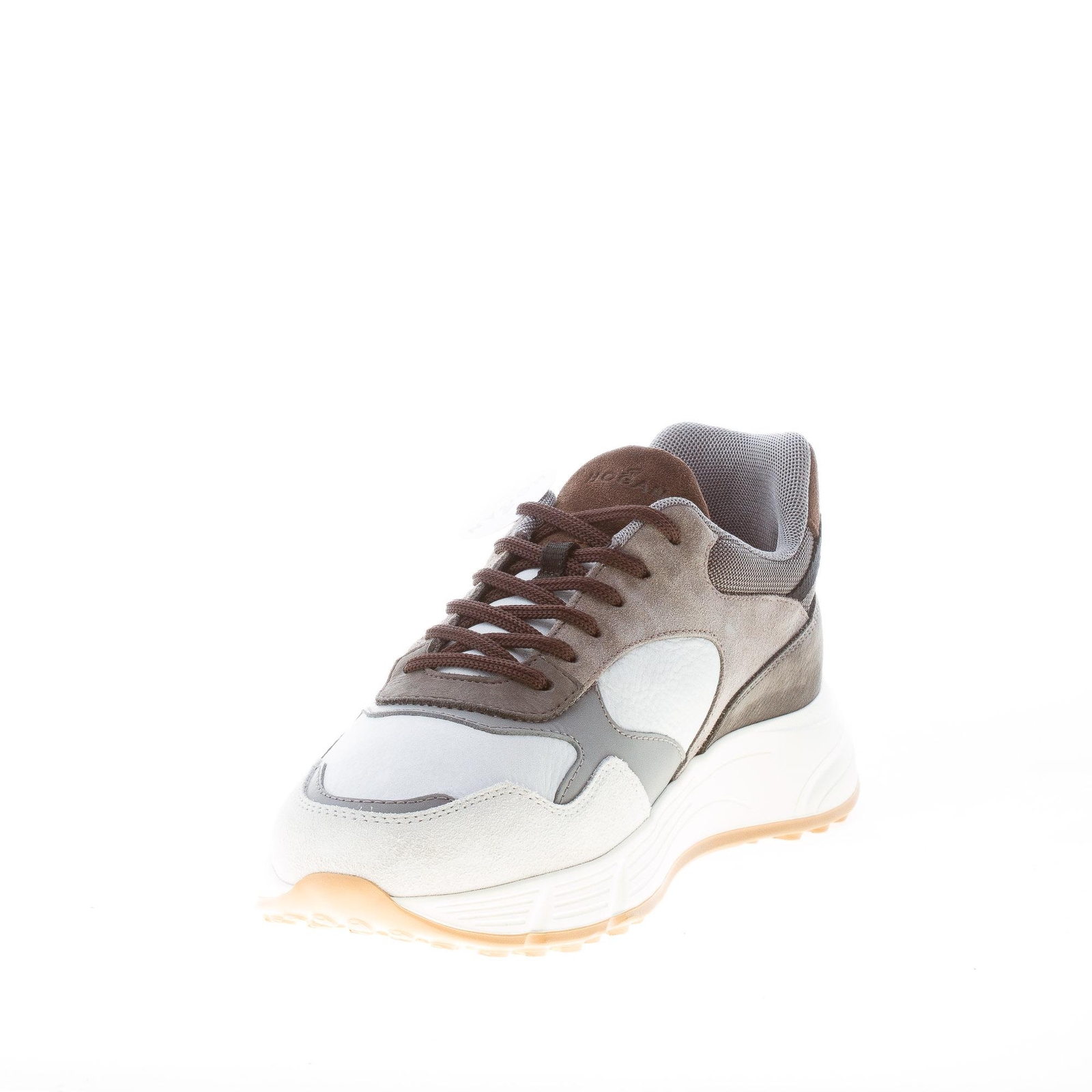 HOGAN men shoes Hyperlight sneaker grey and ice multimaterial ...