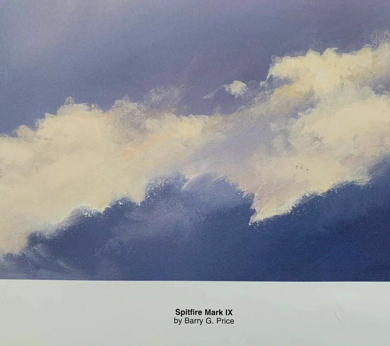 "Spitfire Mark IX" - by Barry G.Price - Art Print 17.5" x 13.5" RAF ...