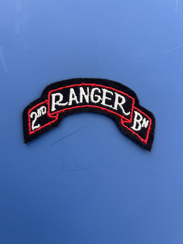 ORIGINAL CUT-EDGE EMBROIDERED WOOL WW2 2nd RANGER BATTALION SCROLL ...